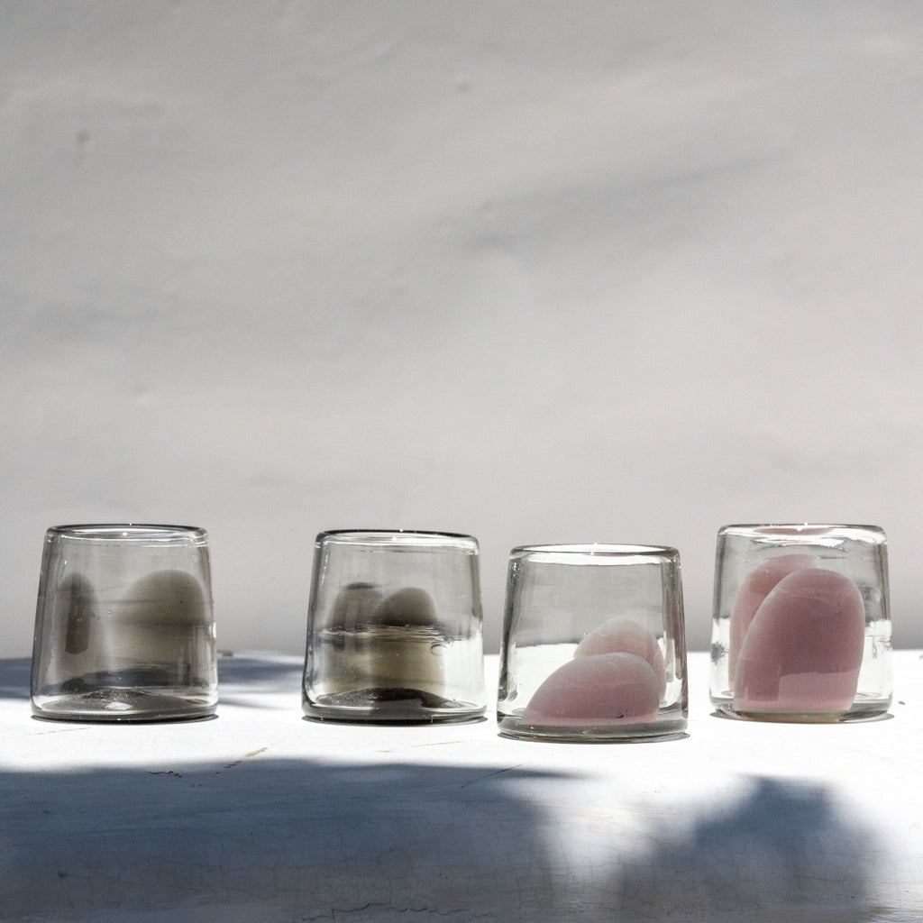 Set de 4 Vasos Óptico Brochazo Humo – Maako