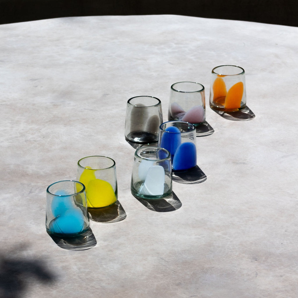 Set de 4 Vasos Óptico Brochazo Humo – Maako